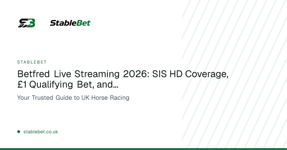 Betfred Live Streaming 2026: SIS HD Coverage, £1 Qualifying