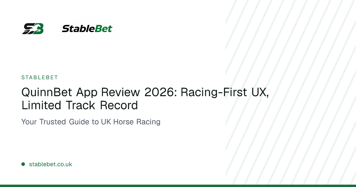 QuinnBet App Review 2026: Racing-First UX, Limited Track